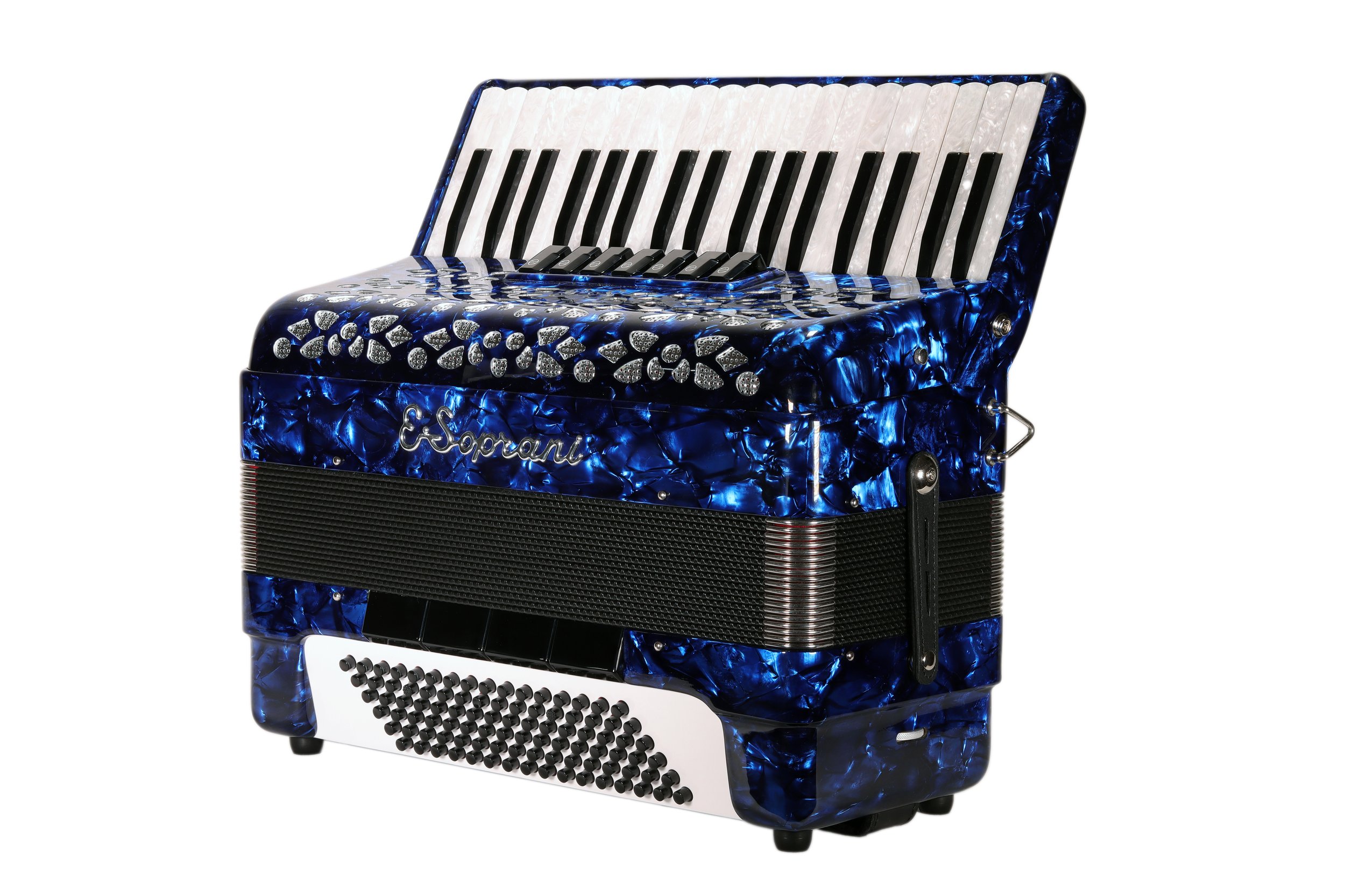 E. Soprani Model 969 - 37/96 LMM 3/5 - Blue — ACCORDIONOLOGY