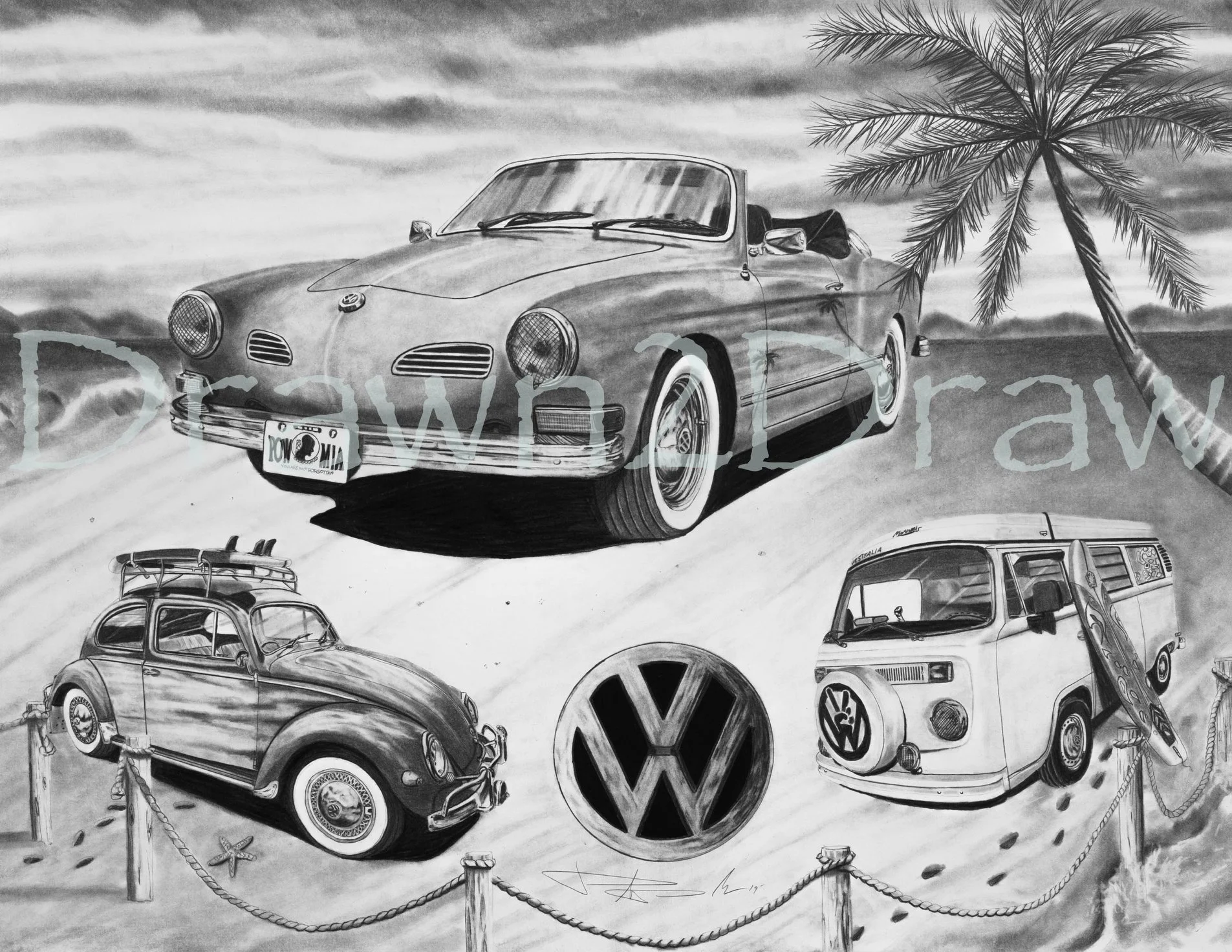 VW Collage — Drawn 2 Draw