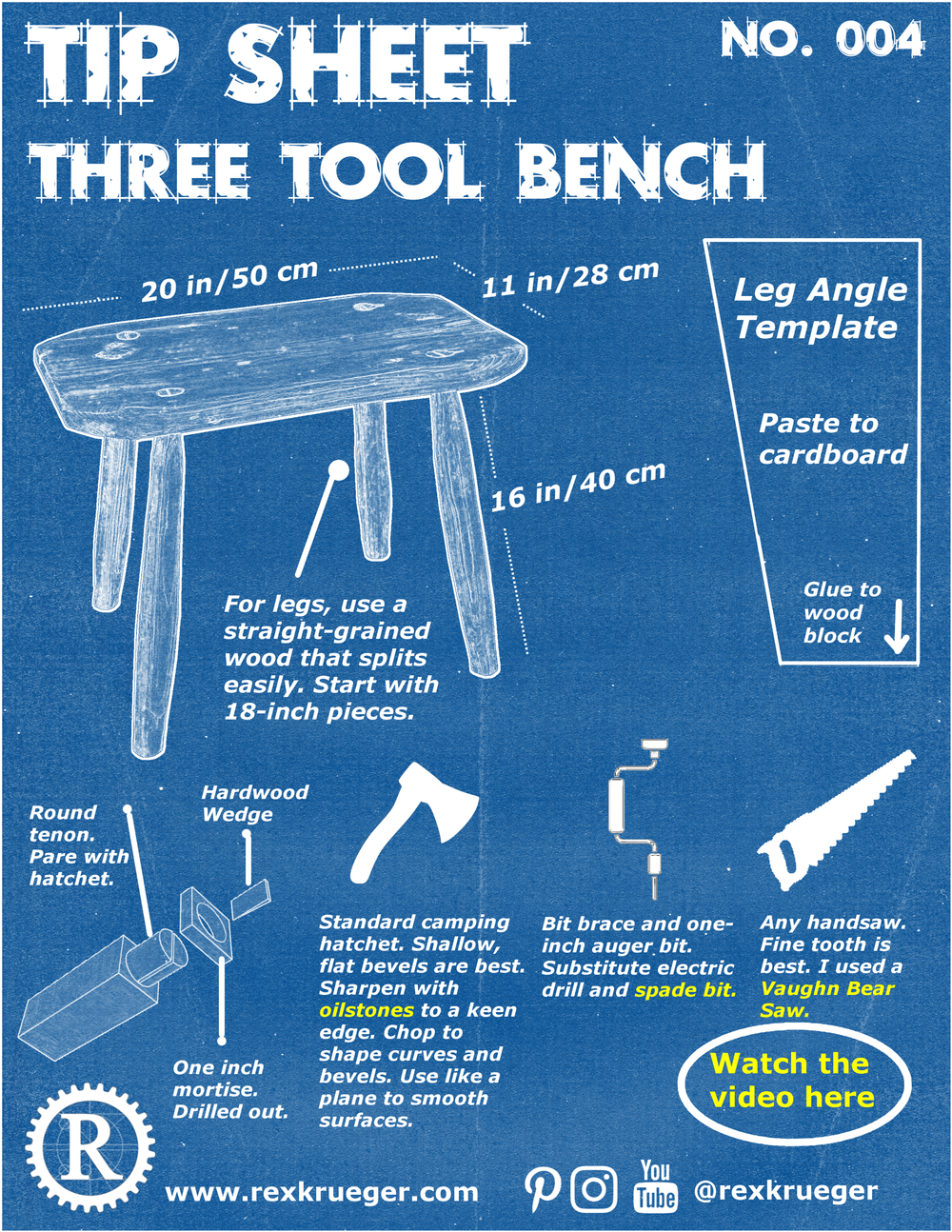 Tip Sheet: 3 Tool Bench — rexkrueger.com