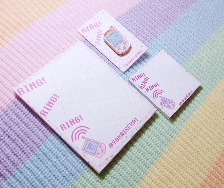 90's pink stationary set — YOKAISEKAI