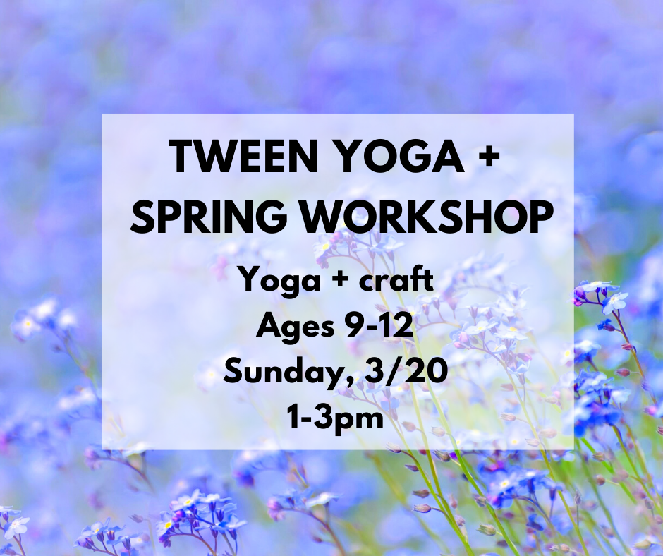 Reminder! New classes this week — Butterfly Kids YOGA