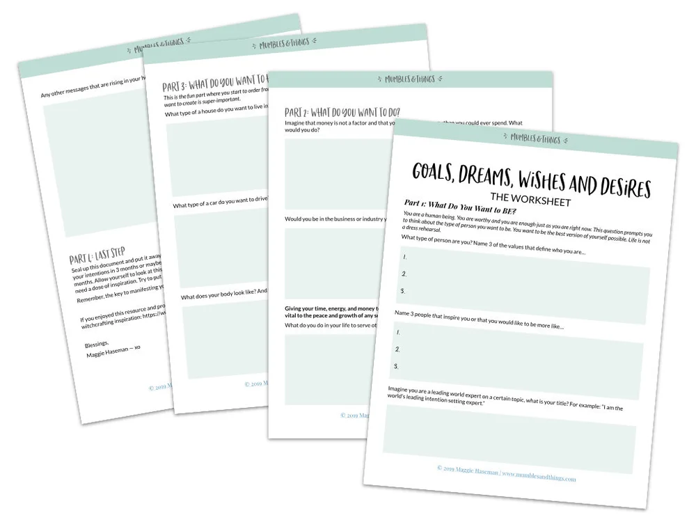 How to Set a Magickal Intention — Mumbles & Things