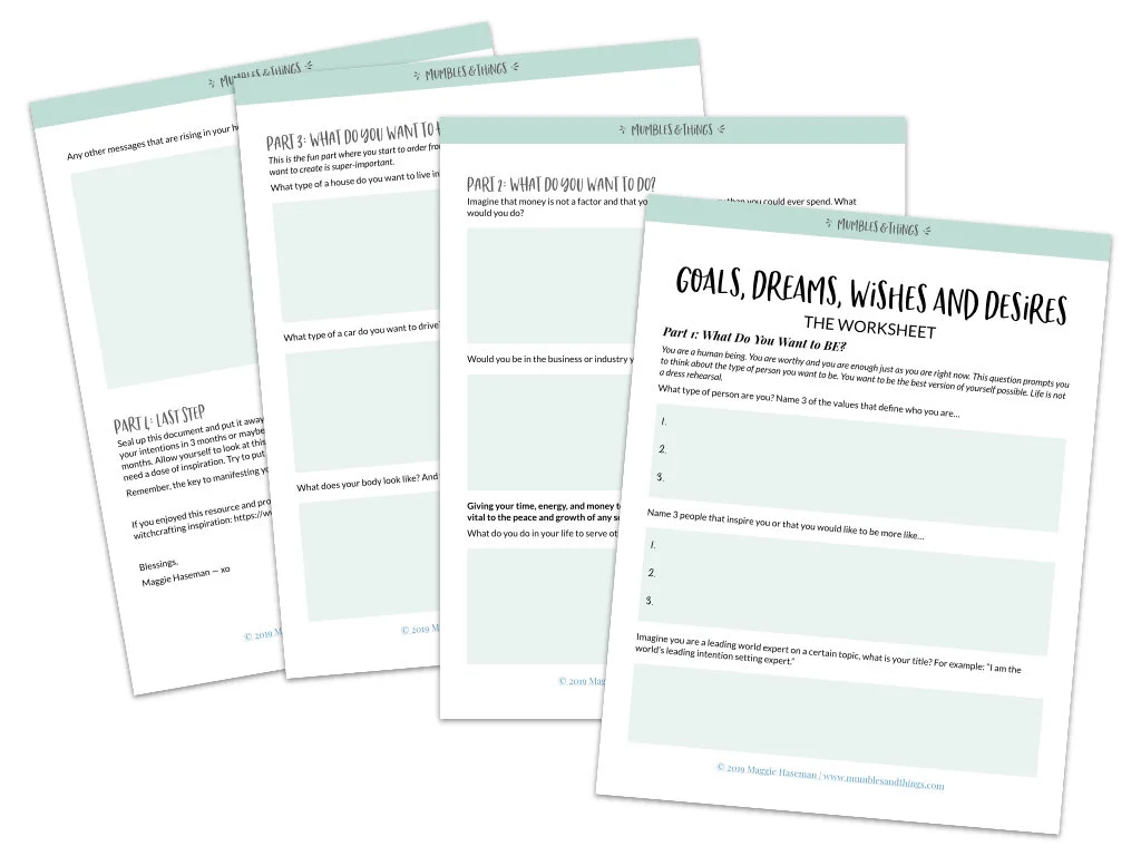 How to Set a Magickal Intention — Mumbles & Things