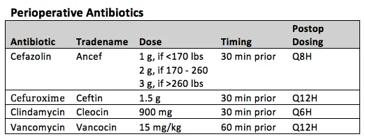 antibiotics — Hip & Knee Book