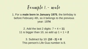 How to calculate your personal Life Gua Number for the Eight Mansion ...