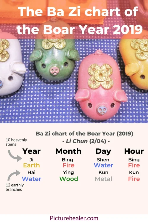 2019 Year of the Pig (Boar) Ba Zi chart and analysis — Picture Healer ...