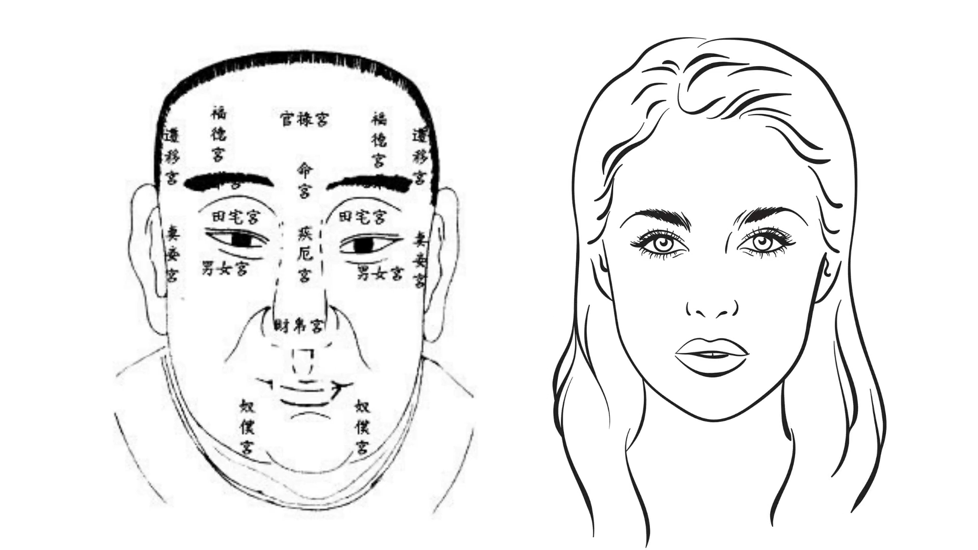 Chinese face reading basics — Picture Healer - Feng Shui and fortune ...