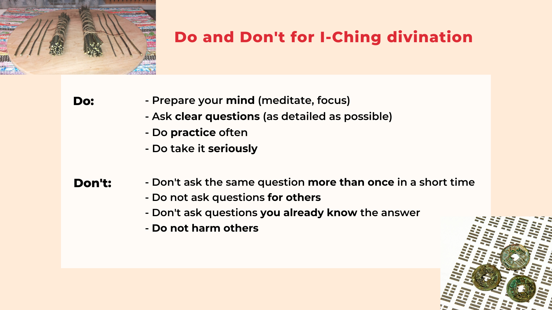 I ching divination — Picture Healer - Feng Shui and fortune telling