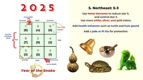 2025, year of the snake, Feng Shui analysis and setup suggestions ...