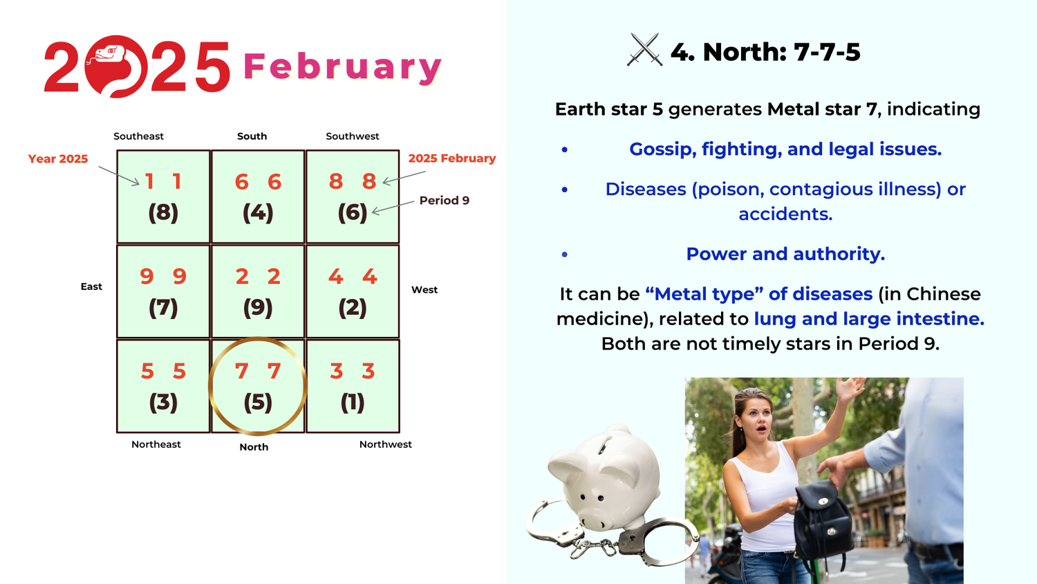 February 2025 Flying Star Feng Shui for the Year of the Snake — Picture ...