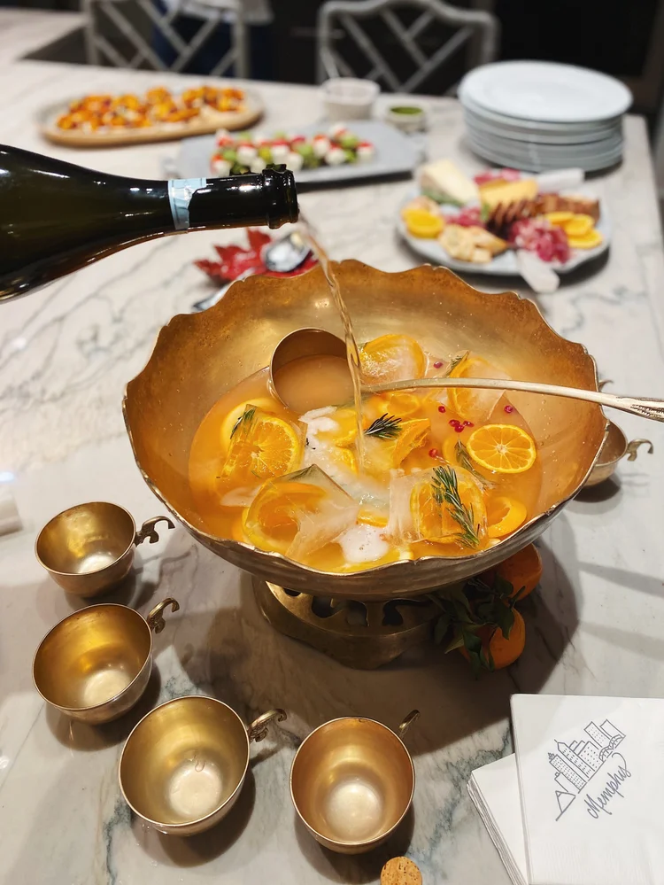 Satsuma French 75 Punch Bowl — Caramelized