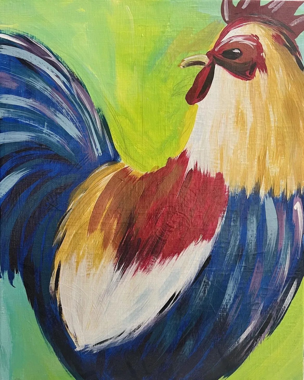 Rooster at Capricious (Newberry) — Corks & Colors Studio