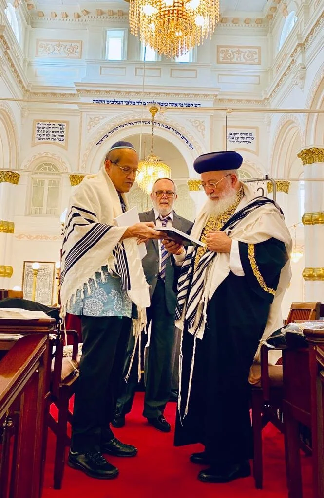 Visit of the Chief Rabbi of Jerusalem — Chesed-El Synagogue - Singapore