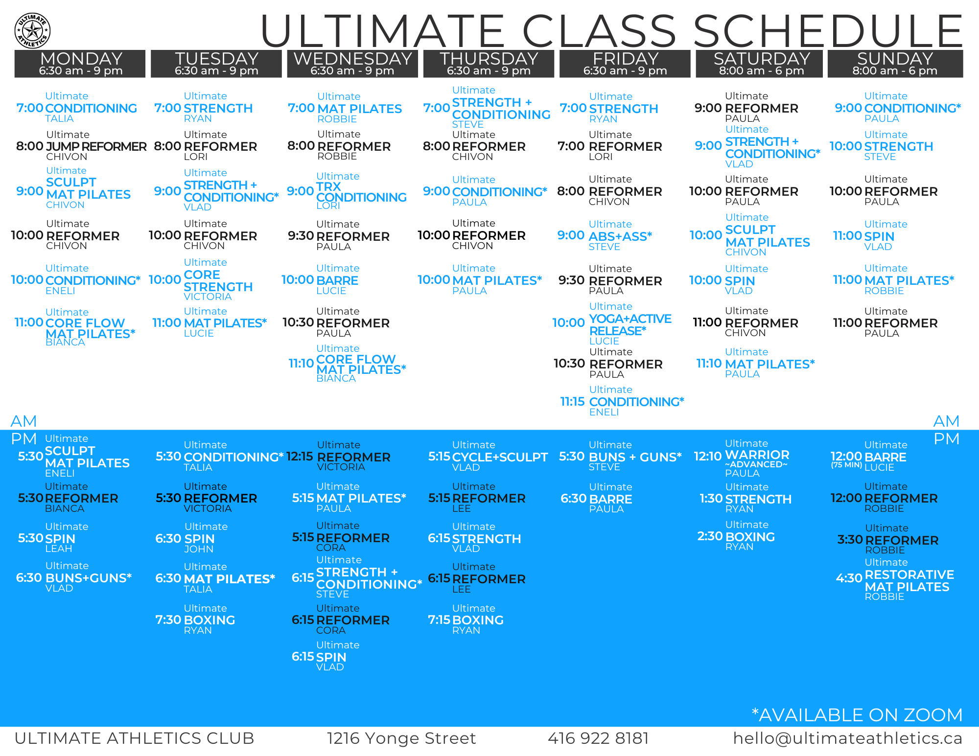 Classes — Ultimate Athletics Club