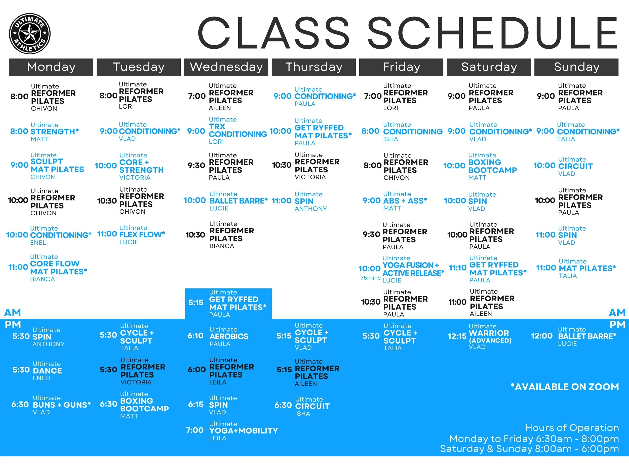 Classes — Ultimate Athletics Club