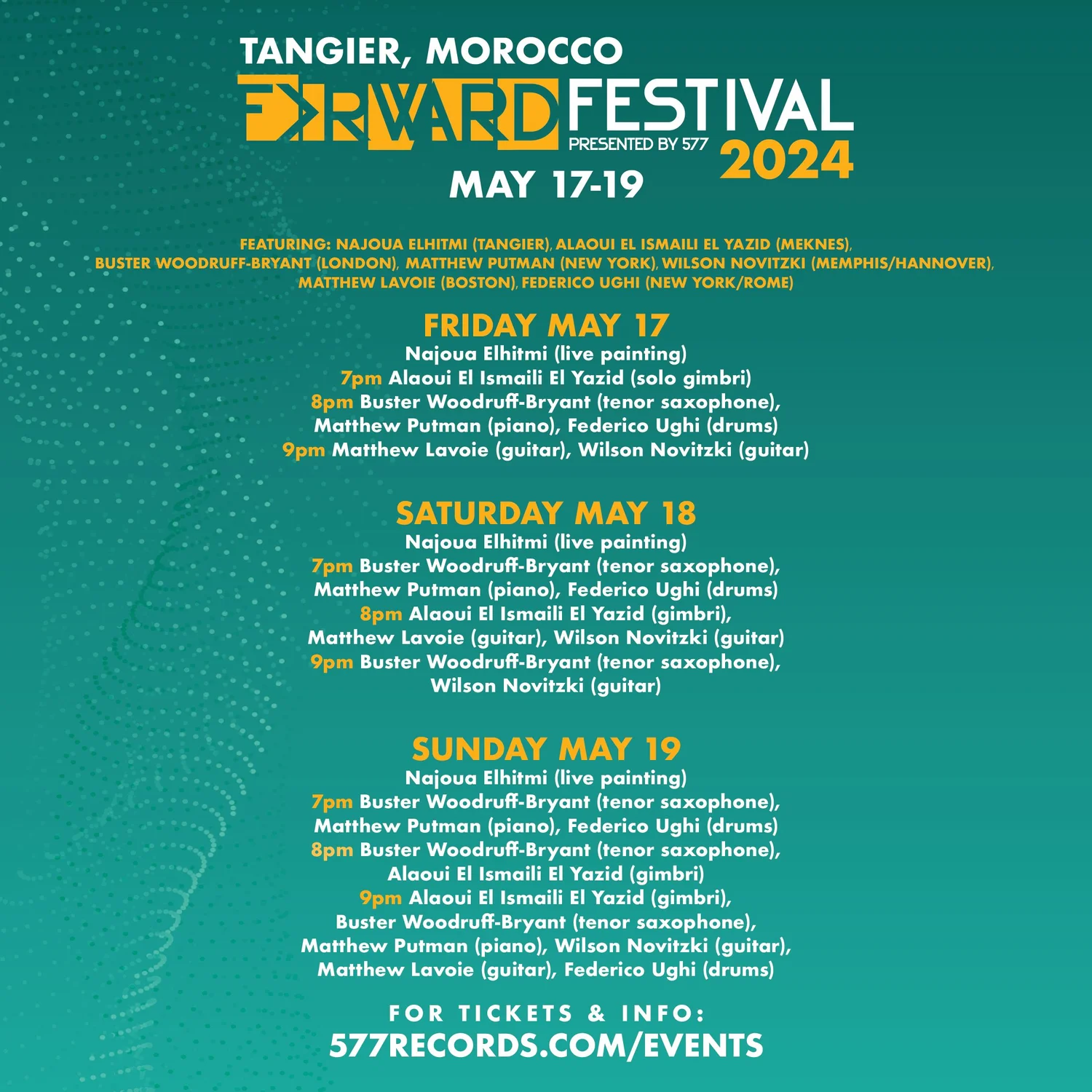 FORWARD FESTIVAL — 577 Records & Forward Festival