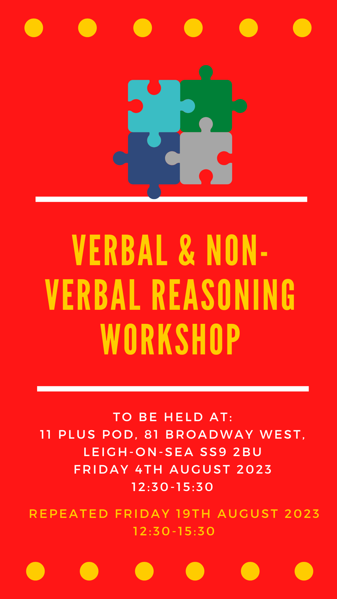 Workshops — 11 Plus Pod