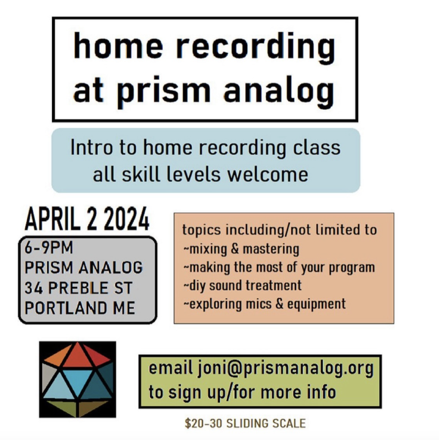 Events — Prism Analog