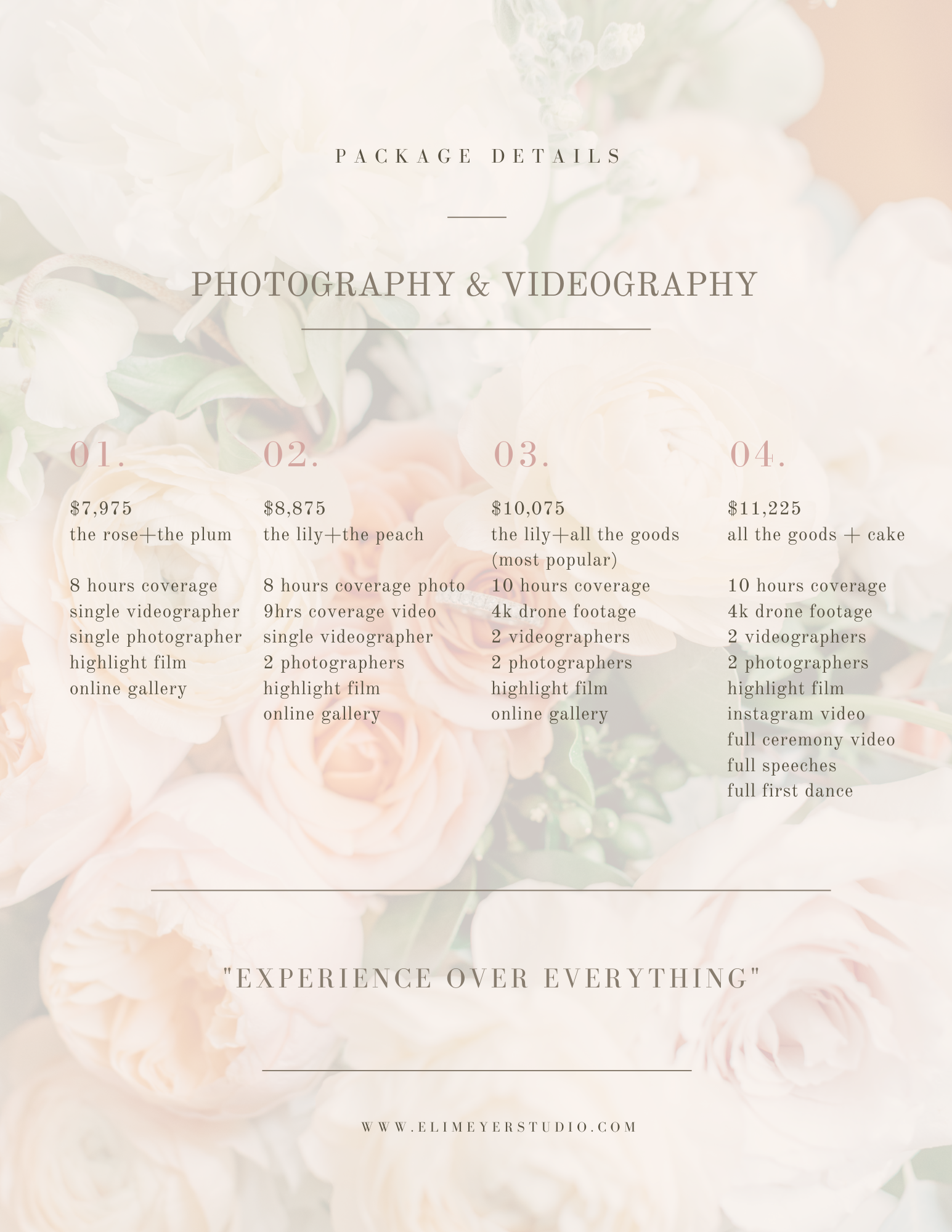 Eli Meyer Studio - pricing 2025 — Eli Meyer Studio