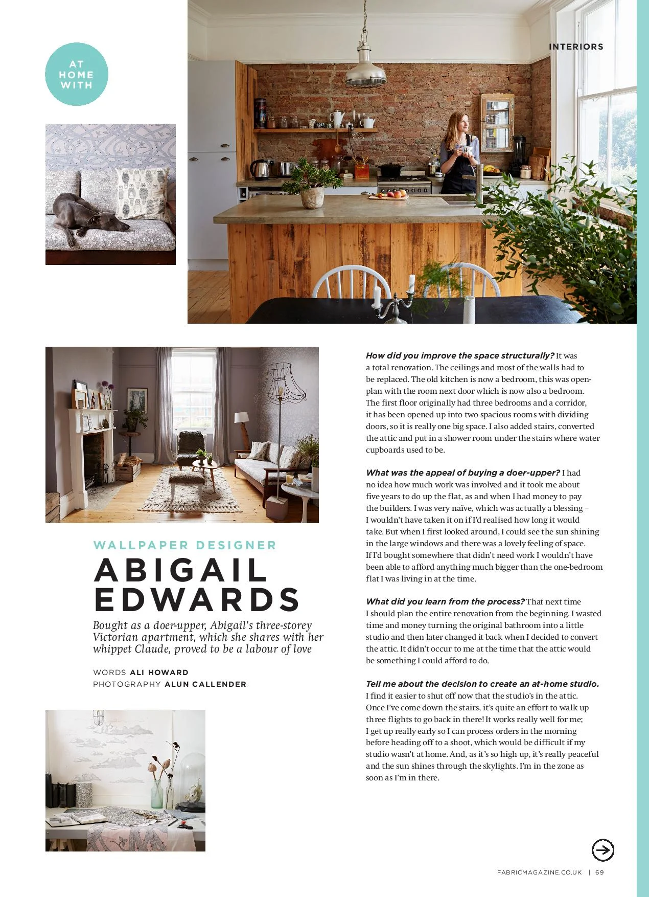 Fabric Magazine — Abigail Edwards | Hand drawn wallpapers, fabrics and ...
