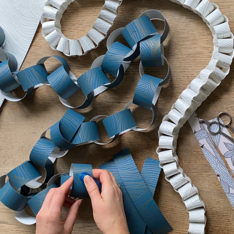 Christmas Crafting- How to make Paper Chains — Abigail Edwards | Hand ...