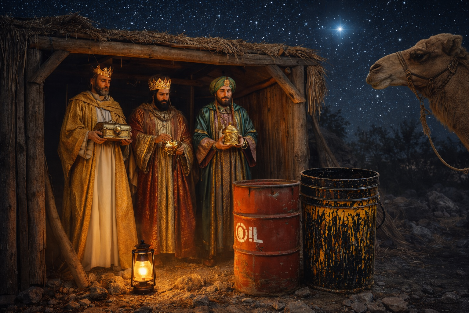 Two weeks early, we bring you greetings from the Three Kings of Oil and ...