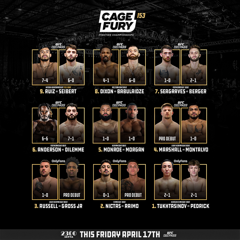 CFFC 153 weigh-in results: Full lineup cleared, including headliners ...