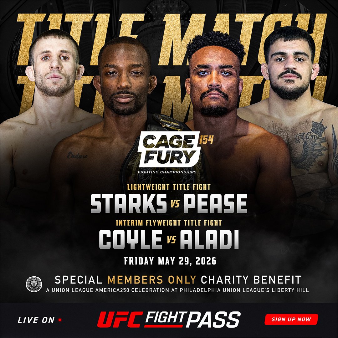 The Union League of Philadelphia, Cage Fury Fighting Championships ...