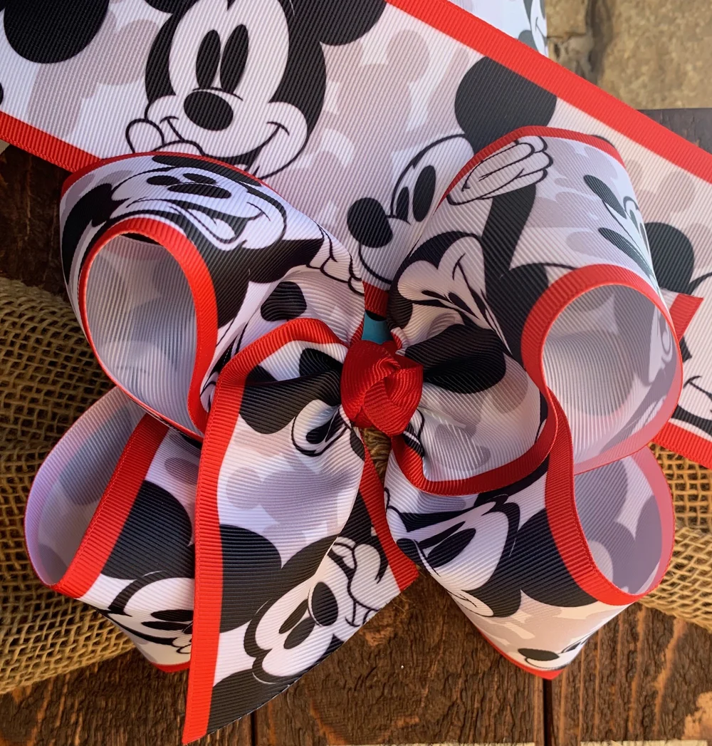 Mickey Mouse Cheer Bow