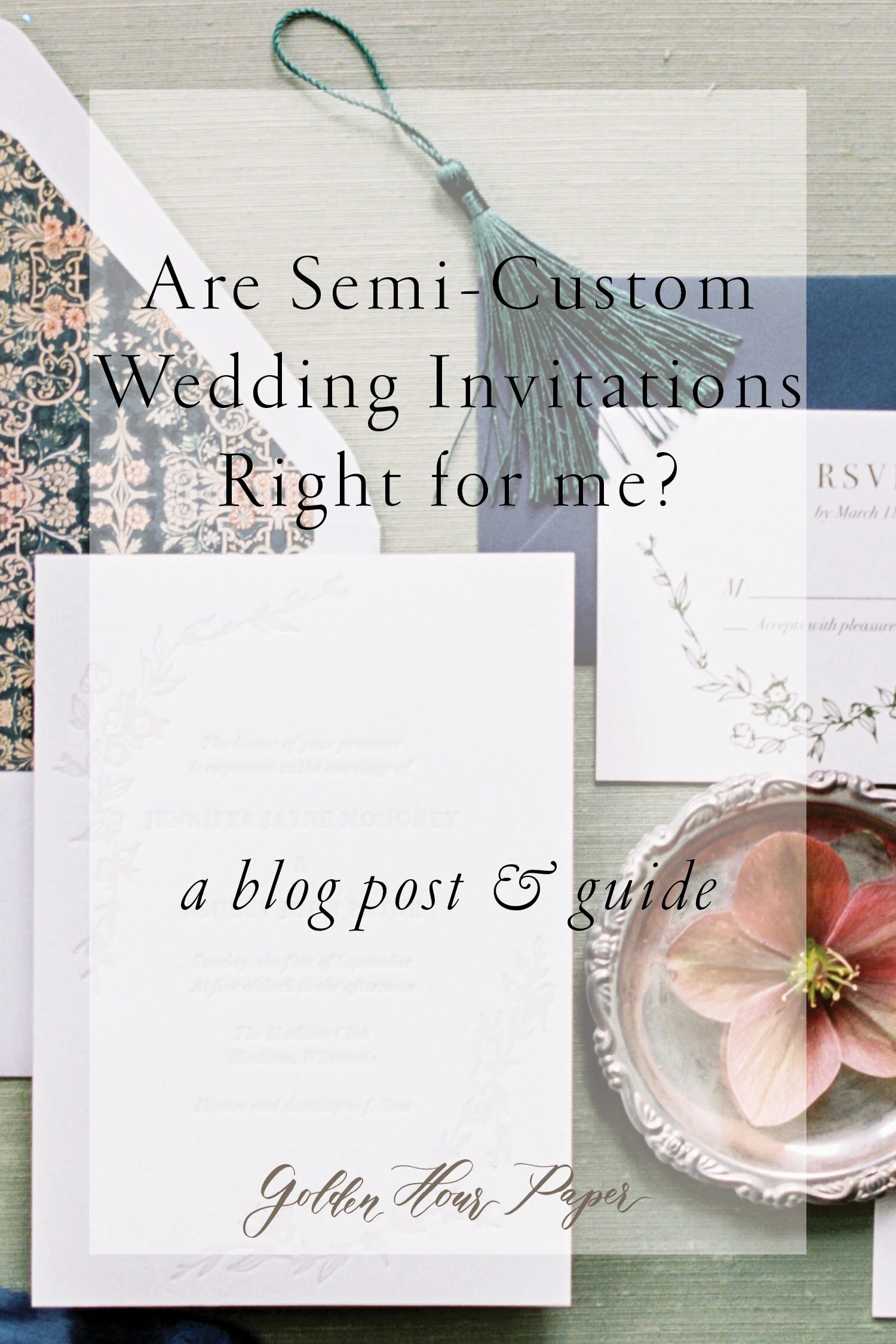 Are semi-custom wedding invitations right for me?