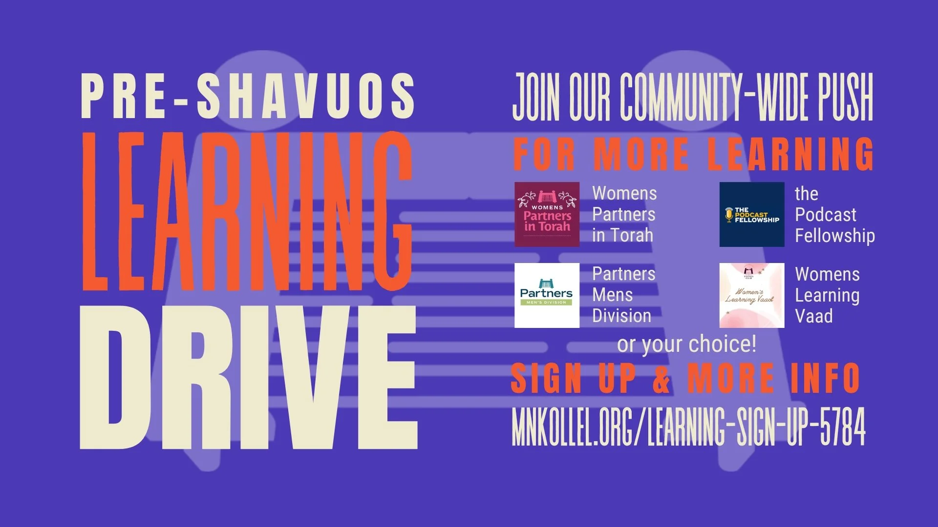 Learning Drive — Minneapolis Community Kollel