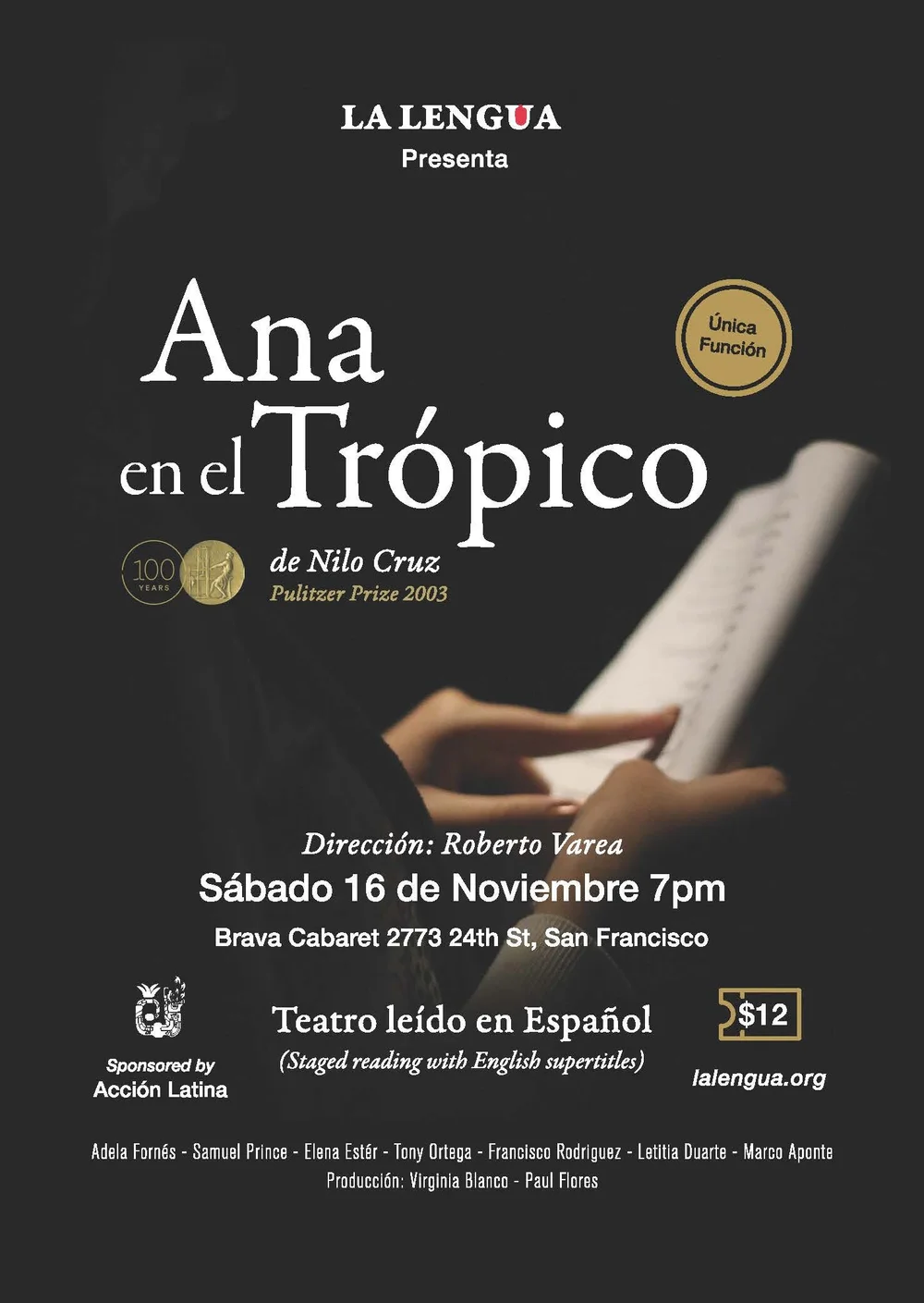Ana en el Trópico — Brava for Women in the Arts