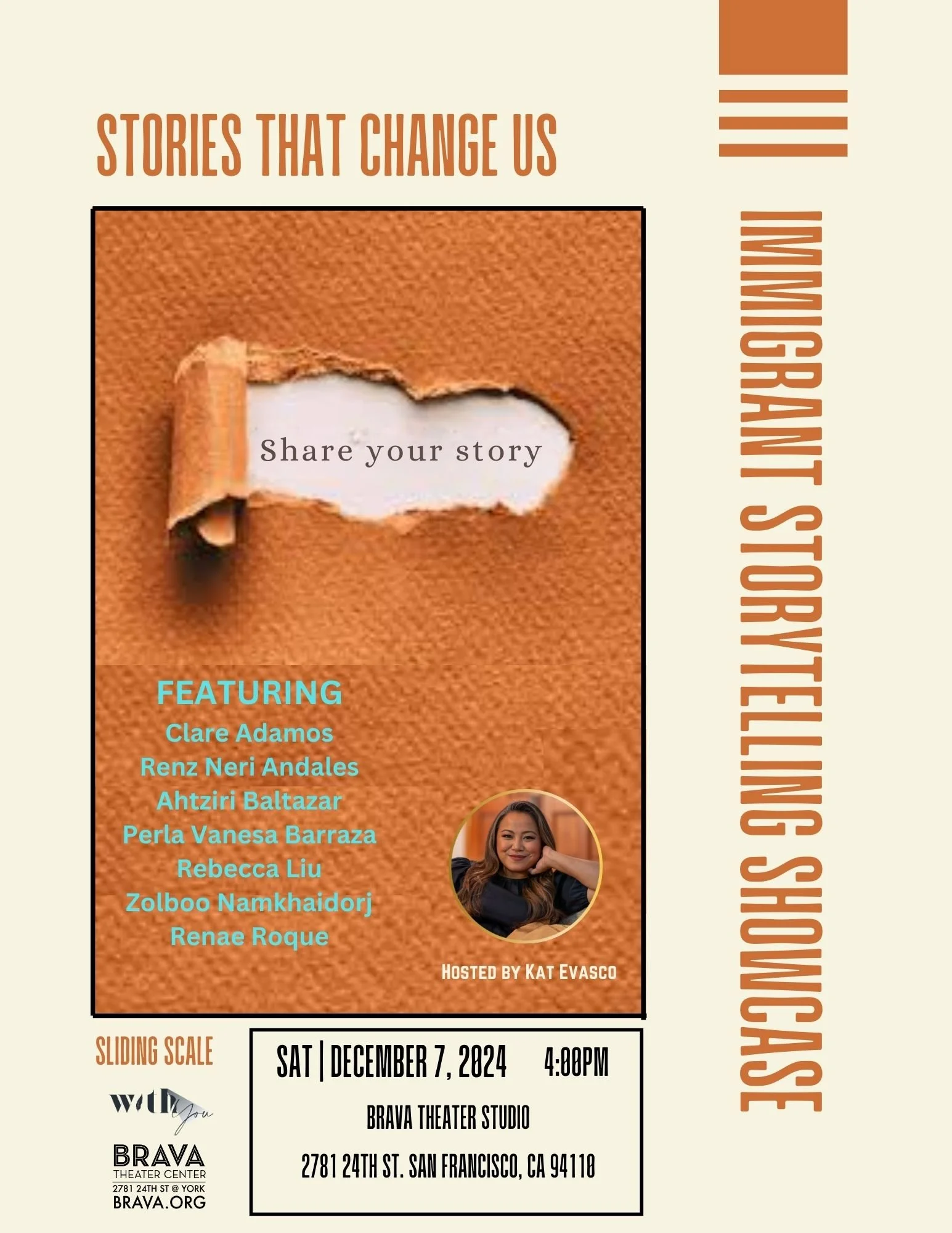 Stories That Change Us: Immigrant Storytelling Showcase — Brava for ...