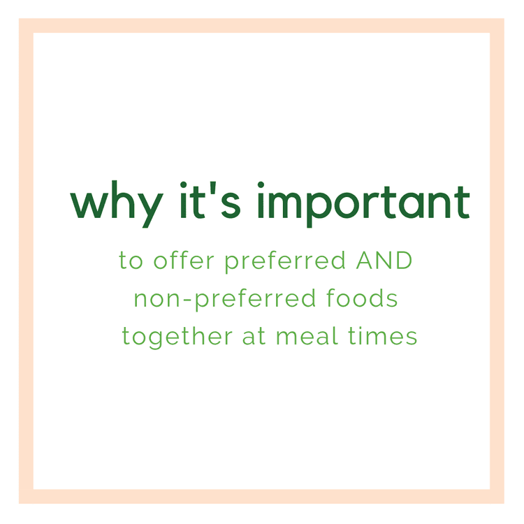 Why it’s important to offer preferred AND non-preferred foods — Veggies ...