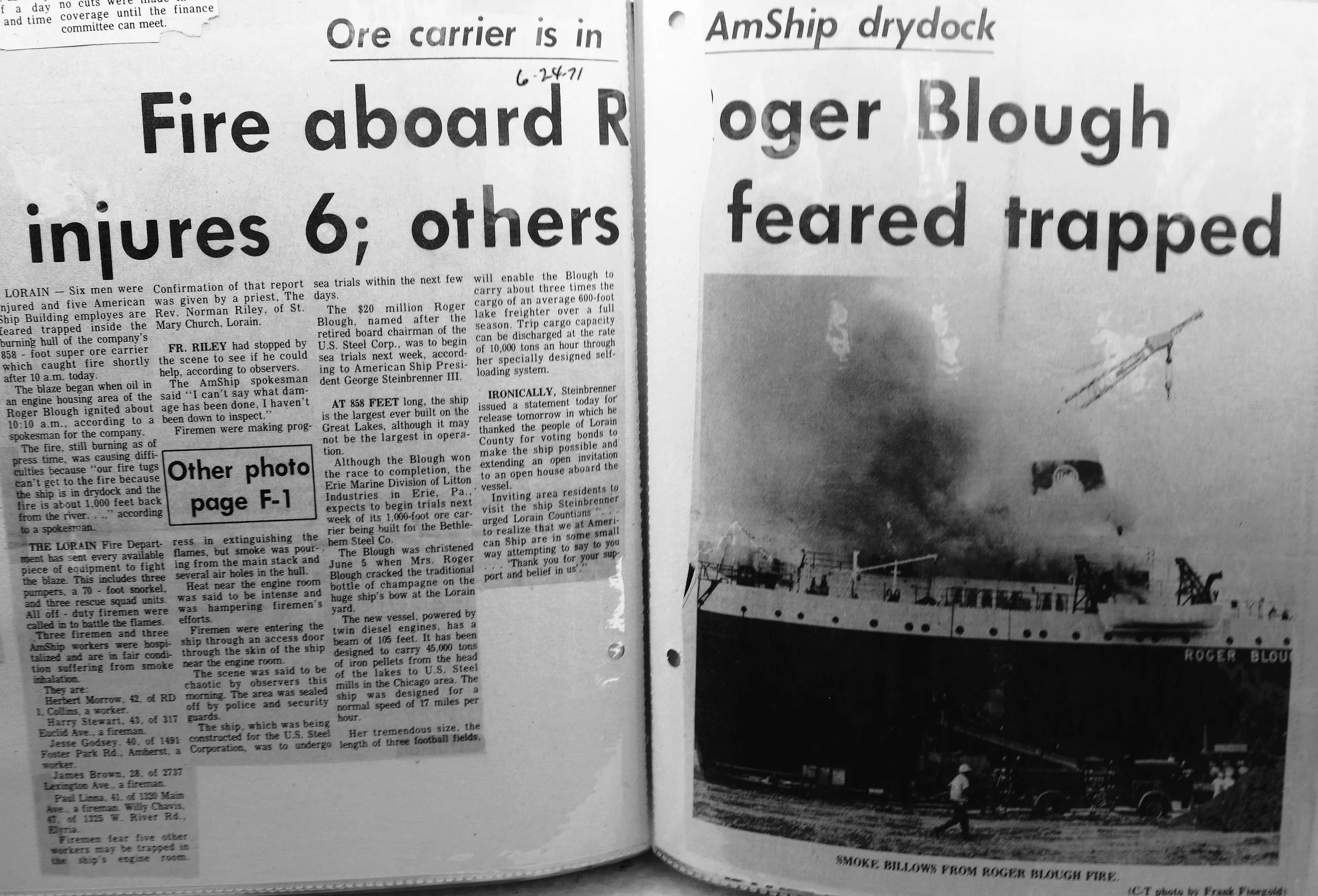 Roger Blough — Lorain Professional Firefighters