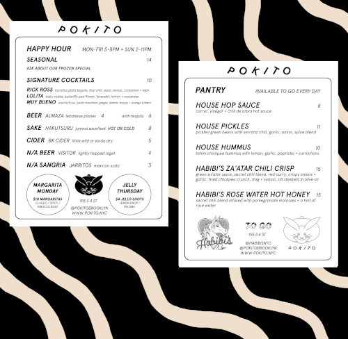 MENU — Pokito