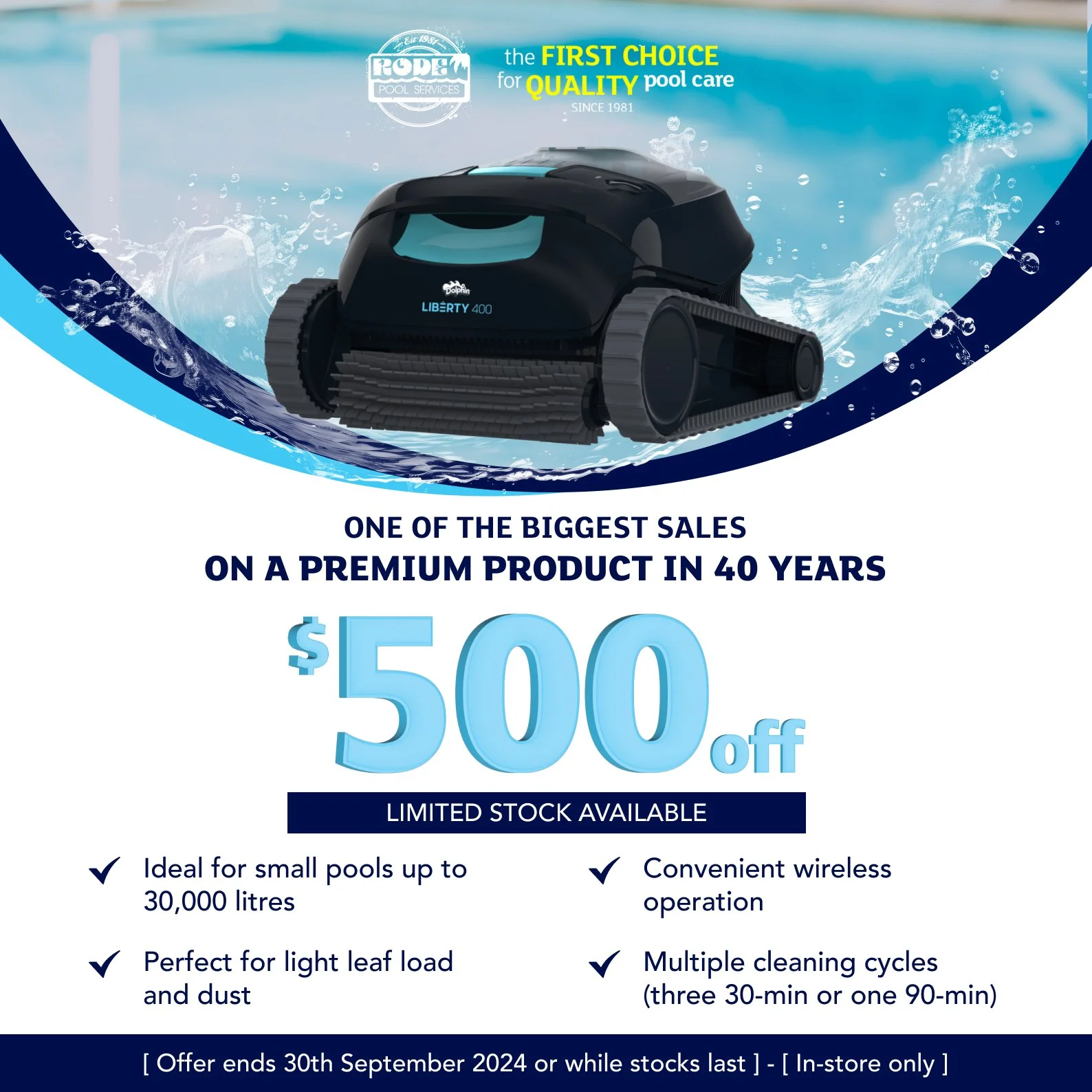Promotions - Rode Pool Services