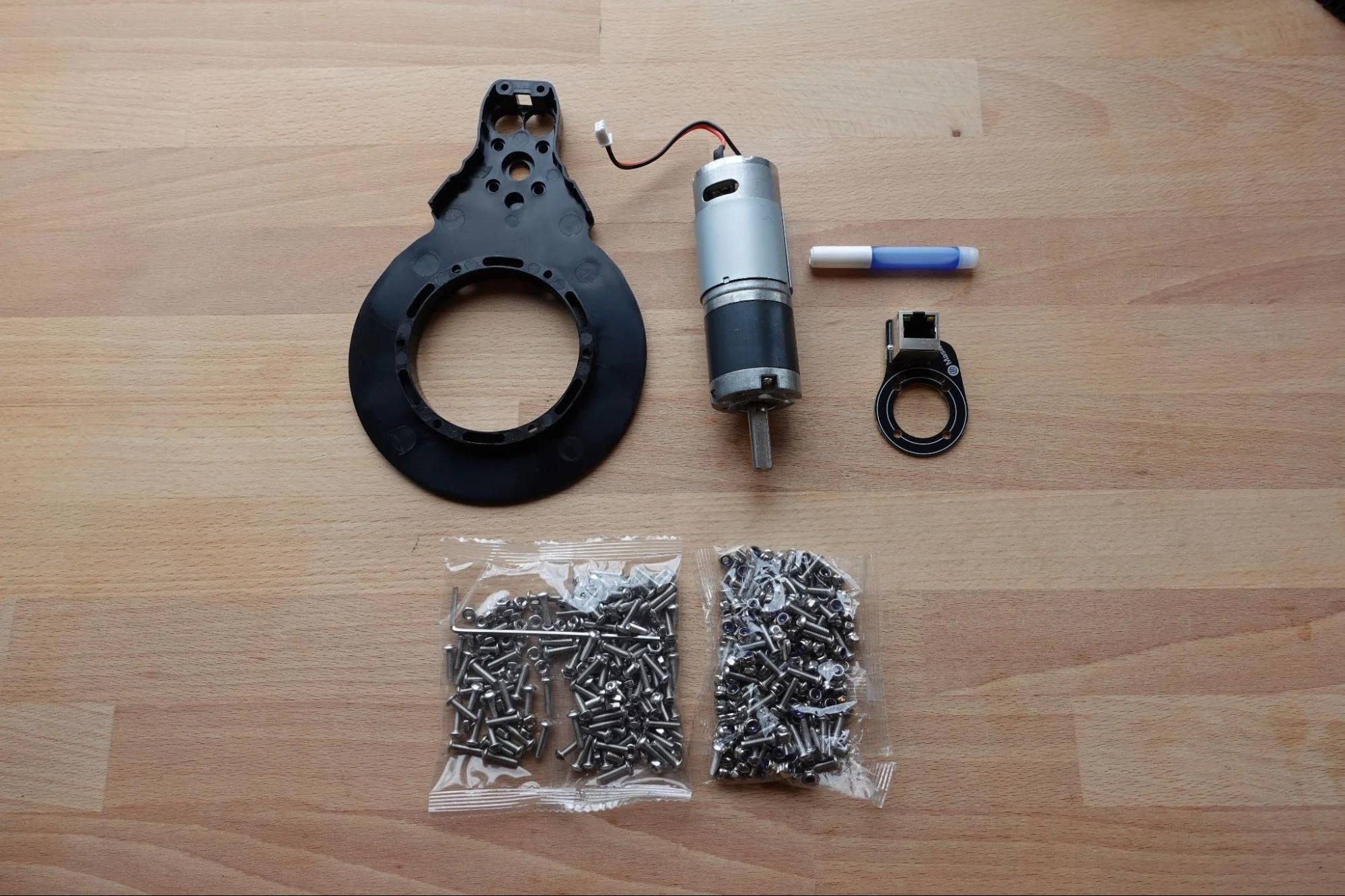 Assembling the arms — Maslow