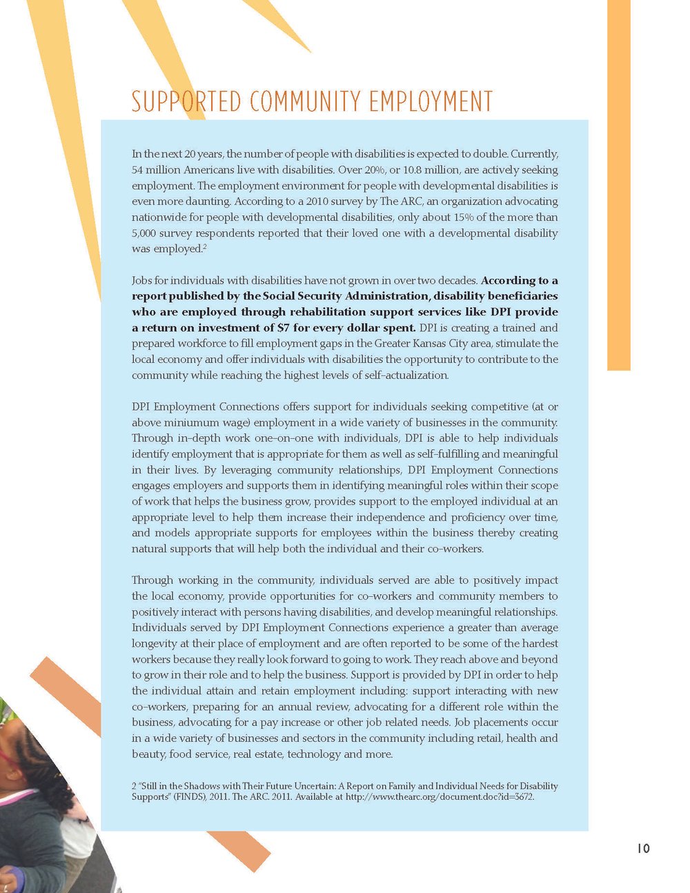 Supported Community Employment — Developing Potential