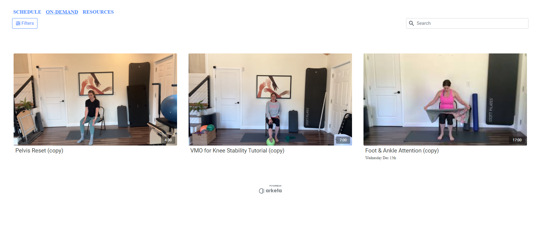 Personalized Movement Programs — Santosha