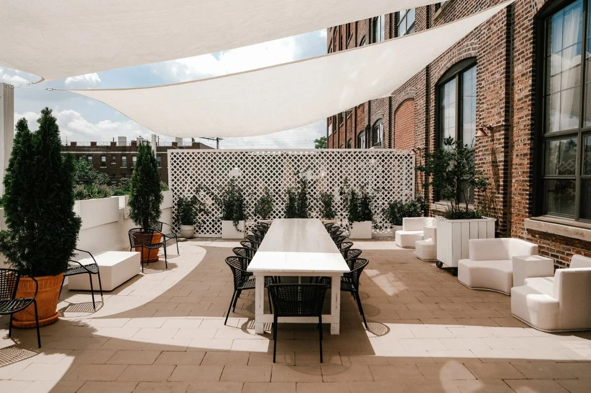 All White Event Space with Terrace — EVENT SPACES NEW YORK