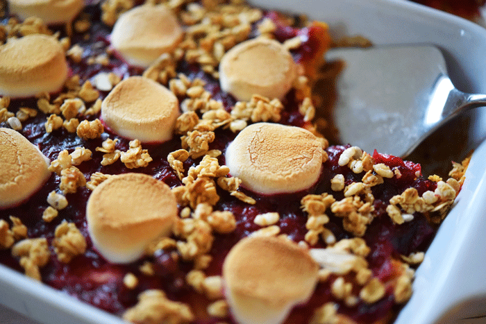 Sweet Potato Casserole with Apples + Cranberries — Nikki Dinki Cooking