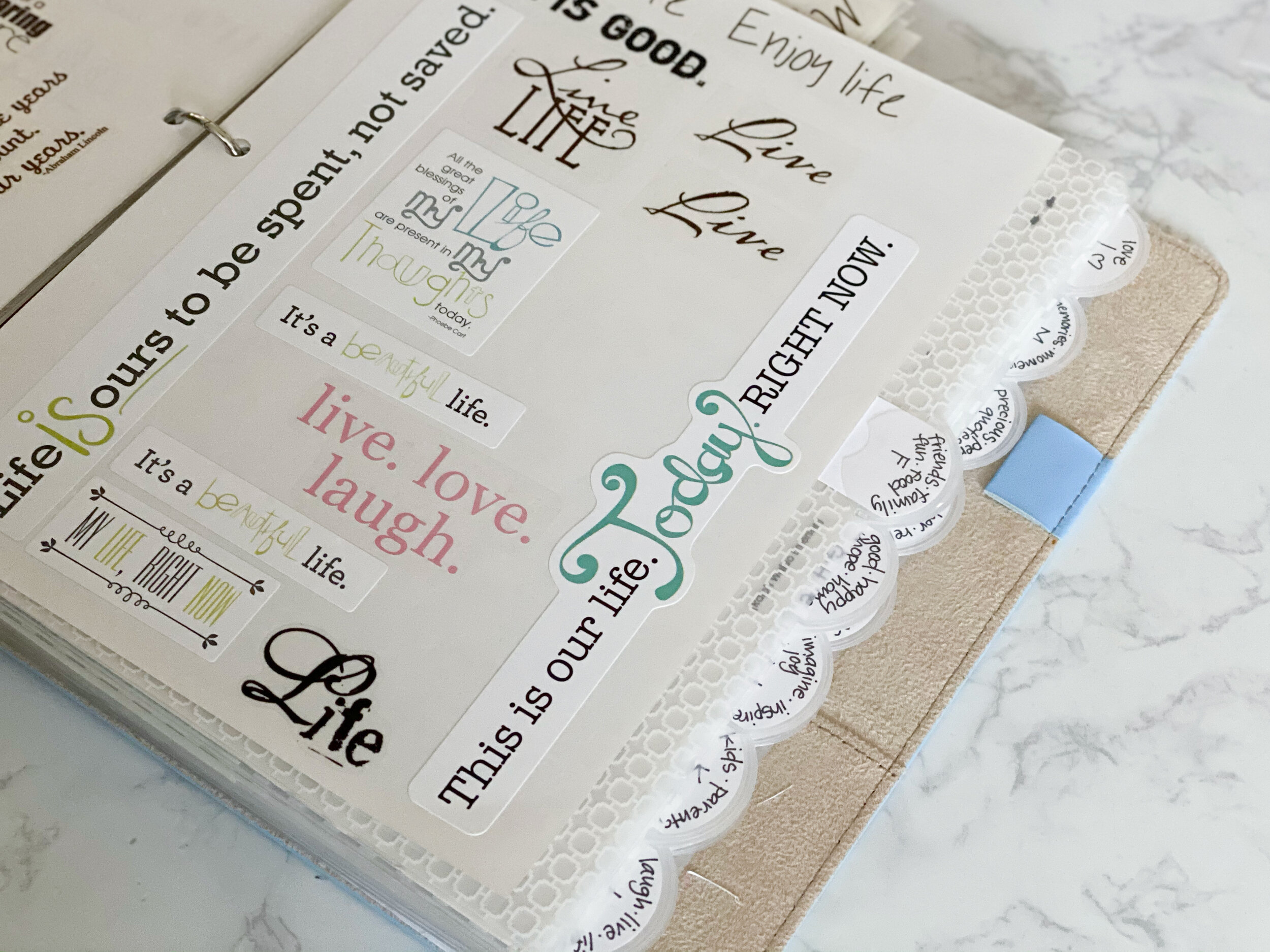 Craft Room Organization: Sticker Organization for Title stickers ...