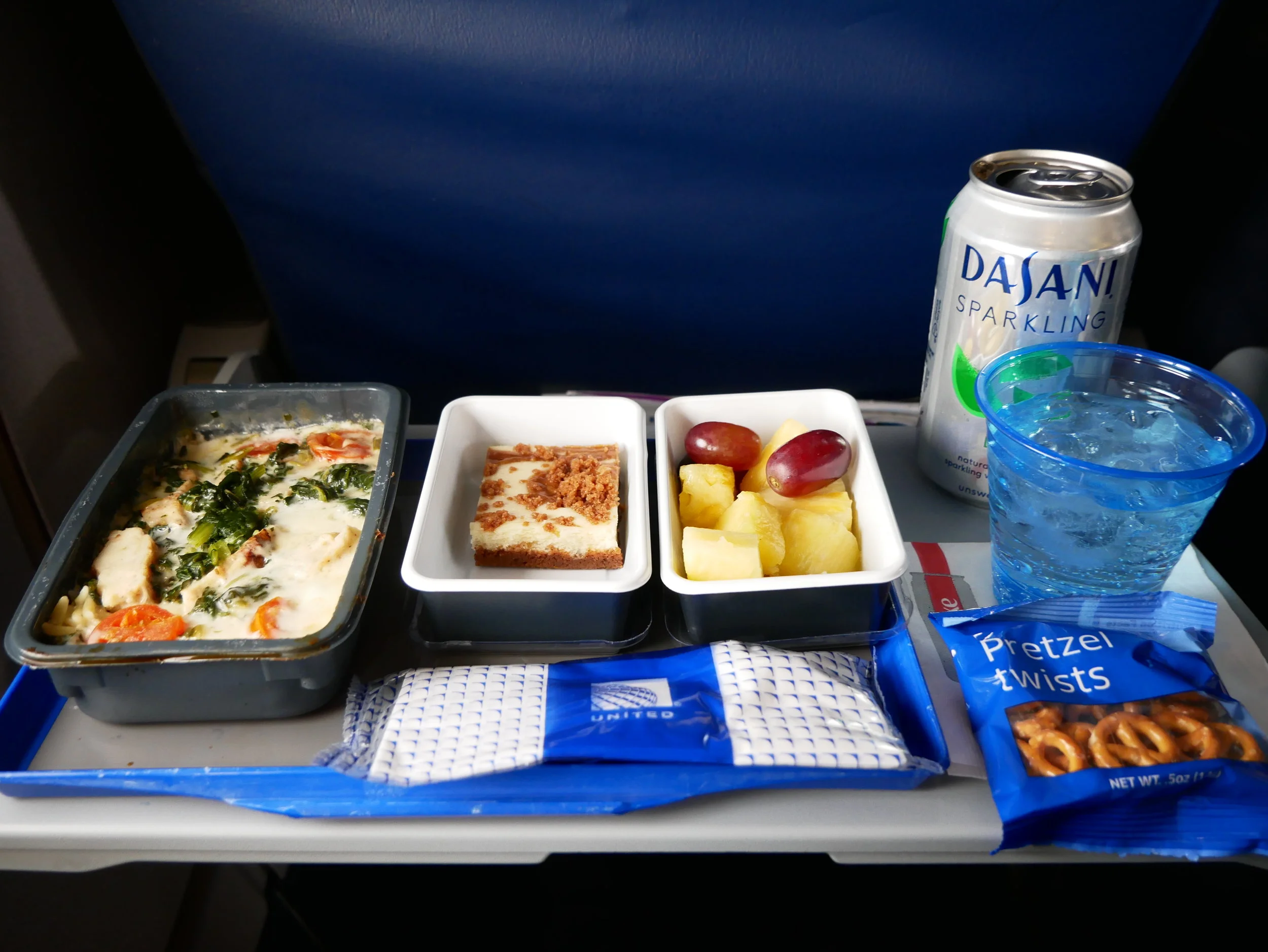 United Airlines Economy Food