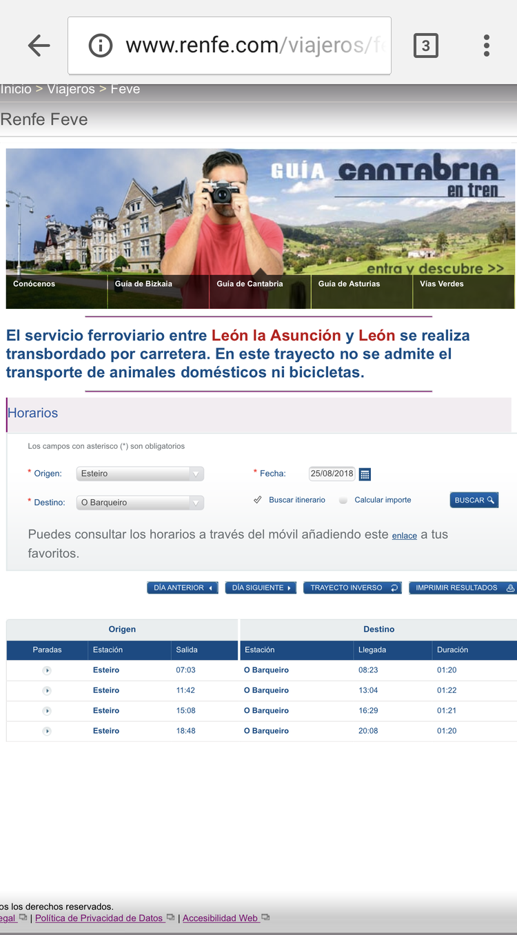Traveling on Renfe's FEVE (now "Cercanías AM") Narrow-gauge Rail ...