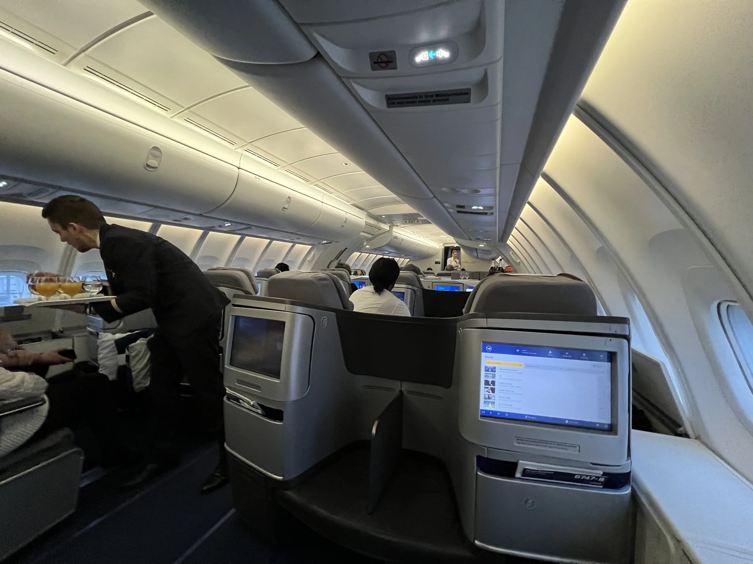 Trip Report Lufthansa Business Class ORD FRA Boeing 747 8 Pickle