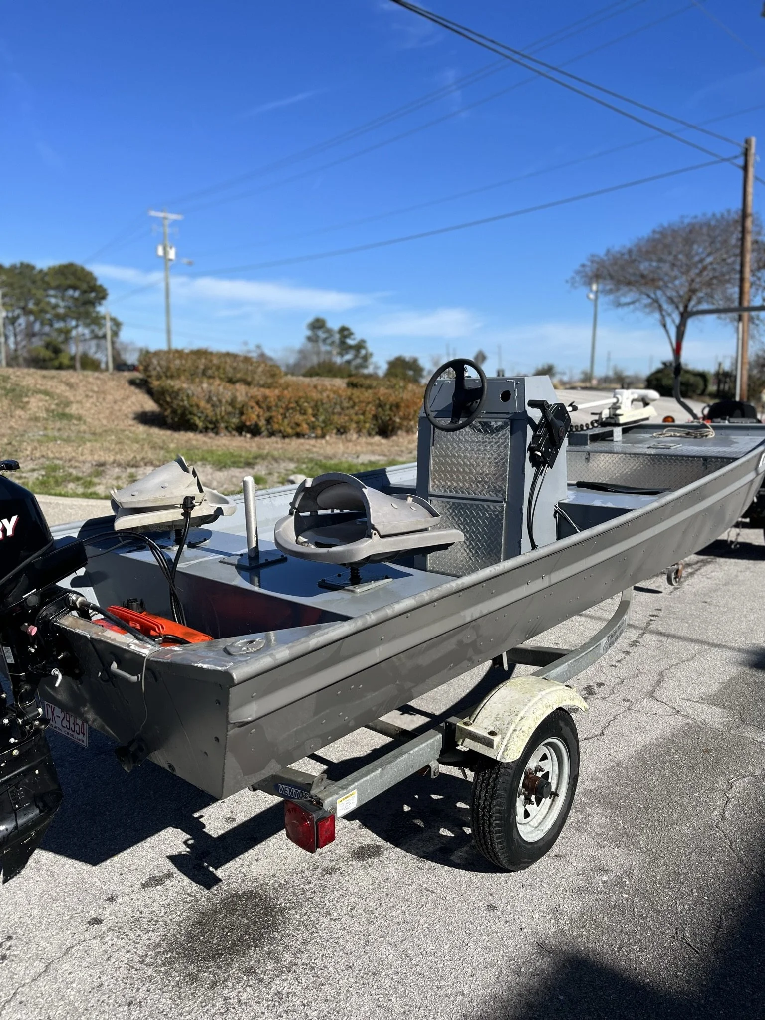 2007 16' Polar Kraft Center Console Aluminum boat with Mercury 4 Stroke ...