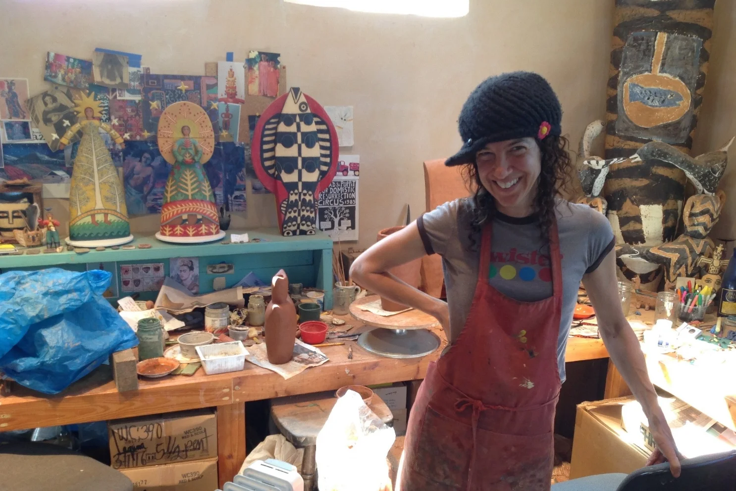 Lisa Smith Ceramics—in studio