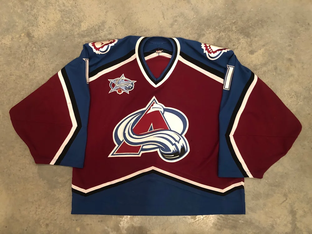 David Aebischer Avs — Game Worn Goalie Jerseys