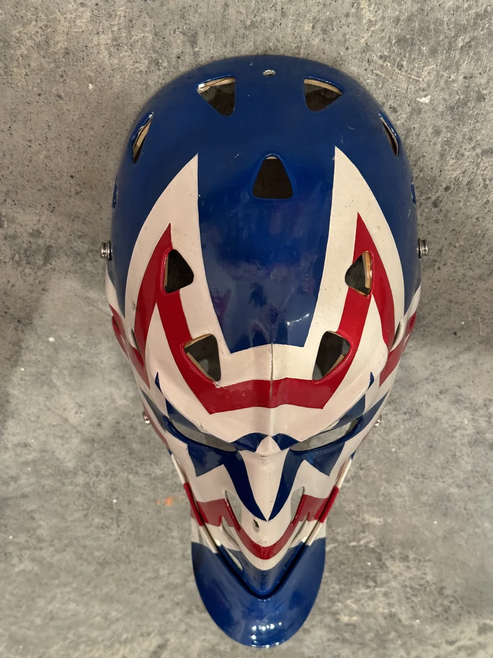 Wayne Stephenson mask — Game Worn Goalie Jerseys